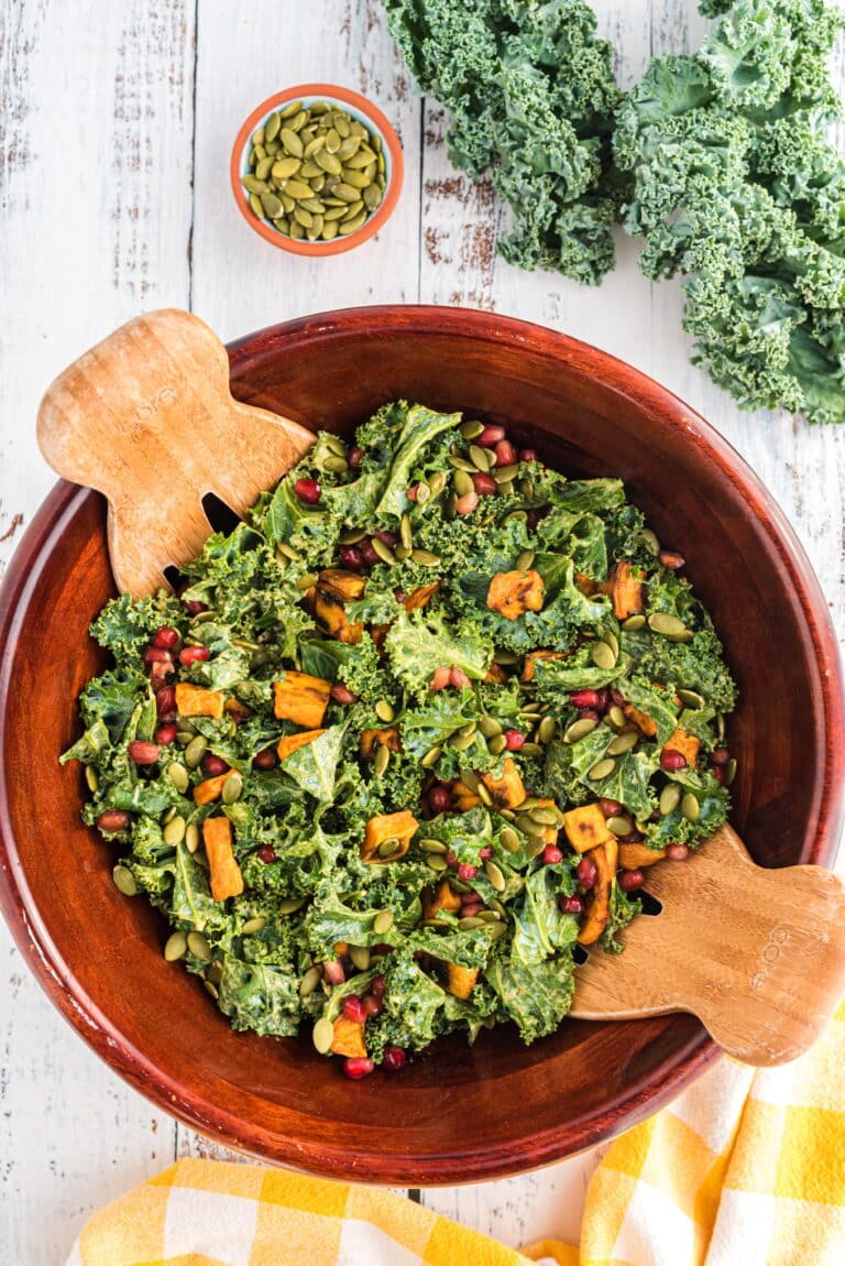 Best Kale Salad Recipe: Cornucopia Salad (vegan, oil-free, GF)